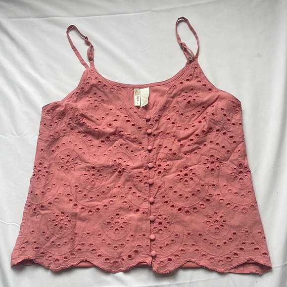 Japna | Tops | Very Pretty Lacey Pink Tank Top | Poshmark